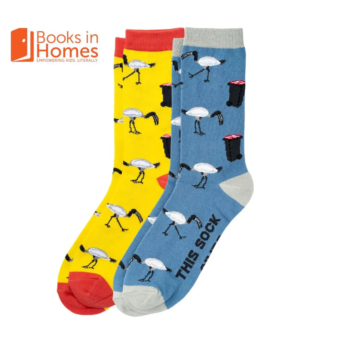 Yellow Bin Chicken Sock | Socks that Give Back – Sydney Sock Project