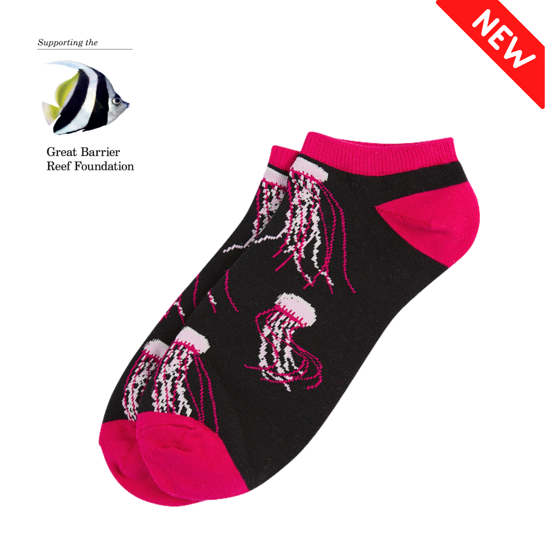 Jellyfish Ankle Sock | Protecting Our Reefs – Sydney Sock Project