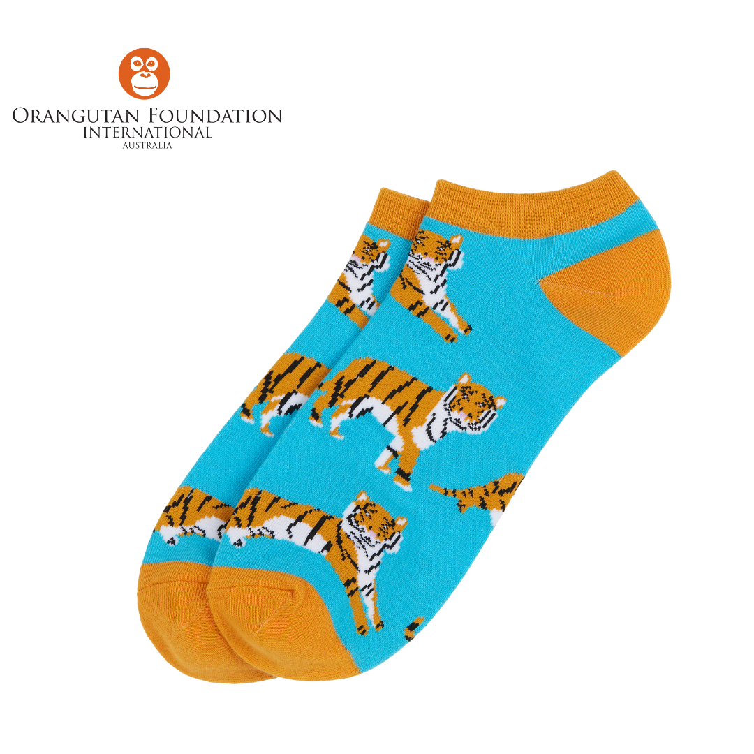 Sumatran Tiger Ankle Sock | Socks that Give Back – Sydney Sock Project