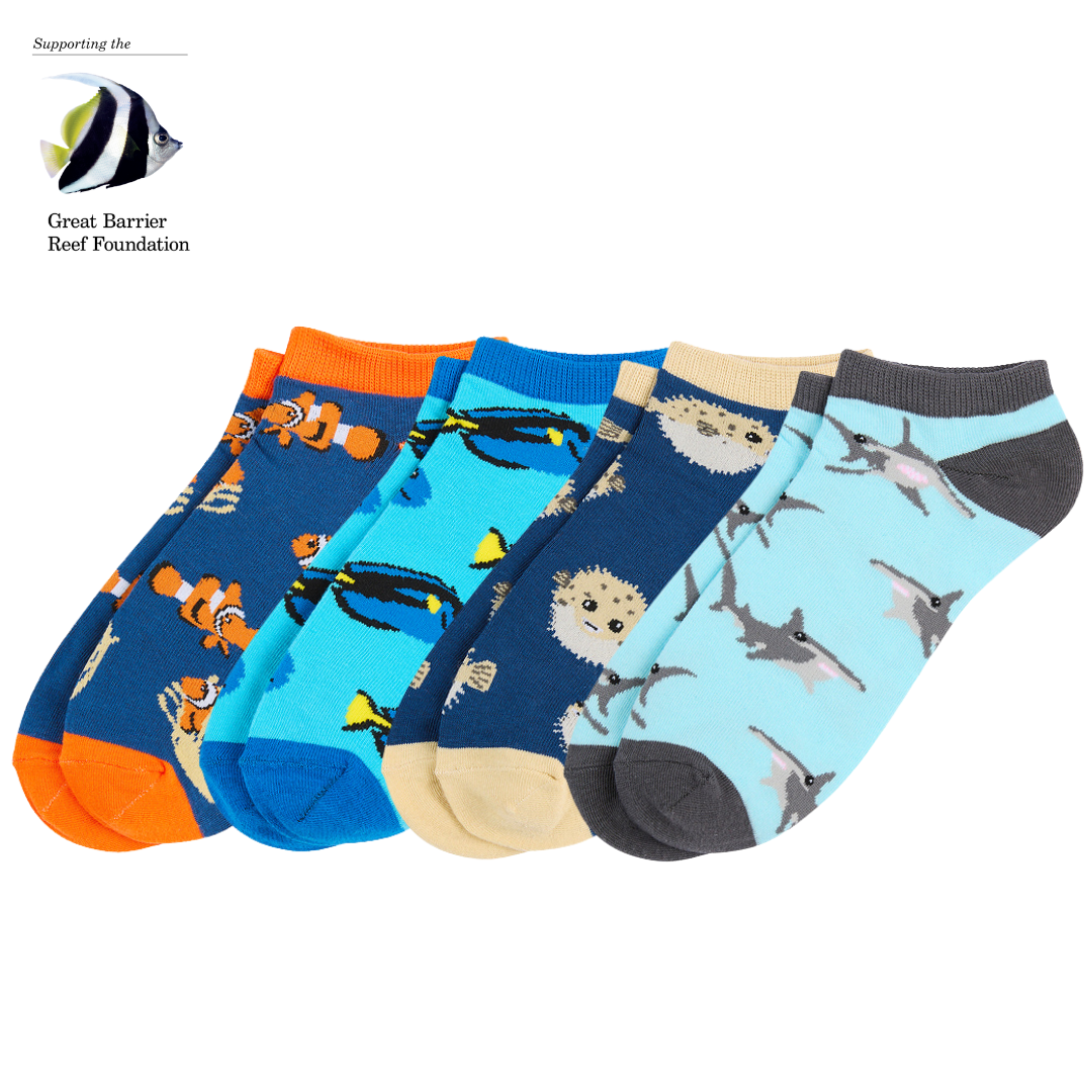 Regal Blue Tang Sock | Protecting Our Reefs – Sydney Sock Project