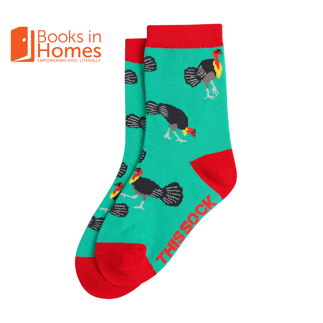 Bush Turkey KIDS Sock | Socks that Give Back – Sydney Sock Project