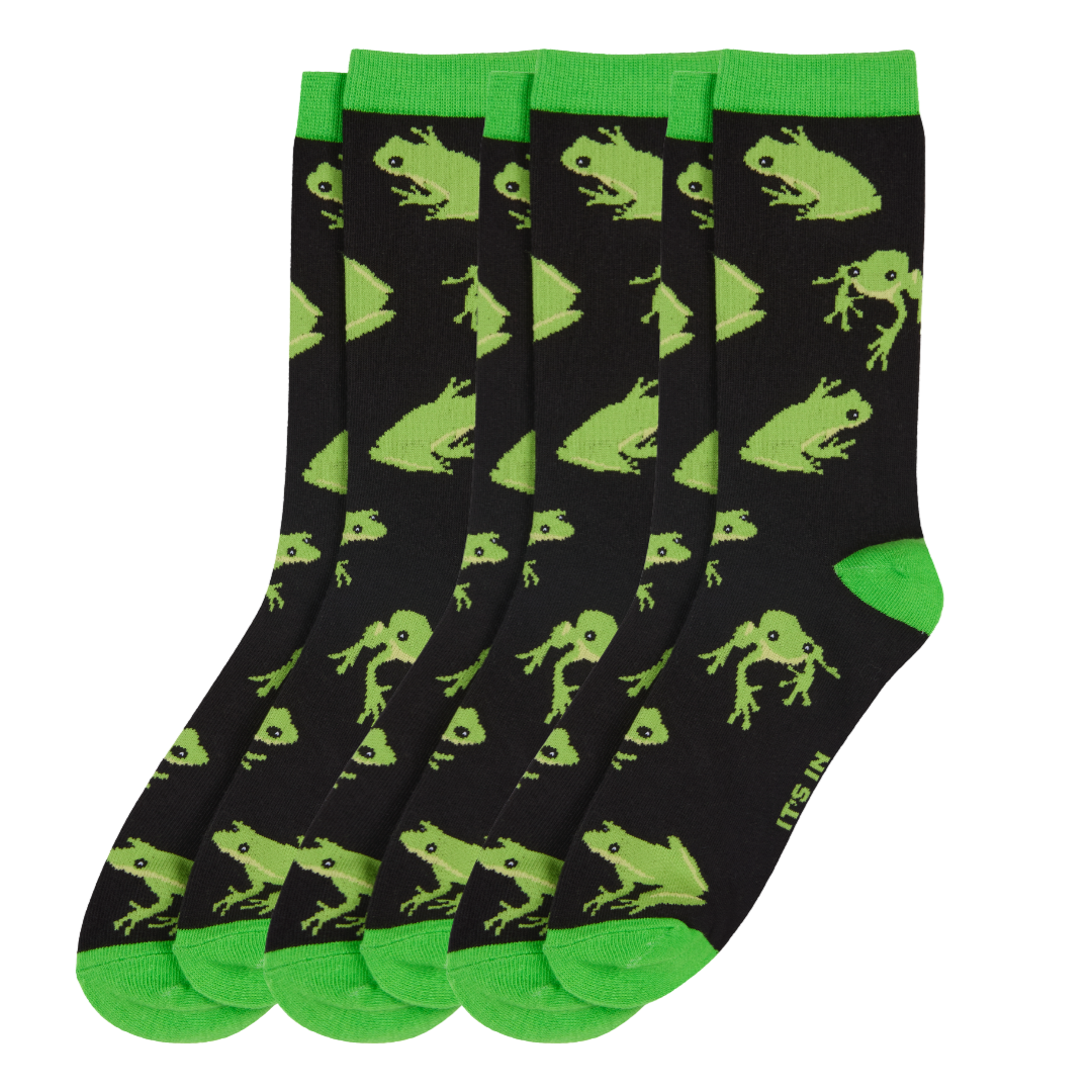 Green Tree Frog Bundle (3 x pairs) – Sydney Sock Project