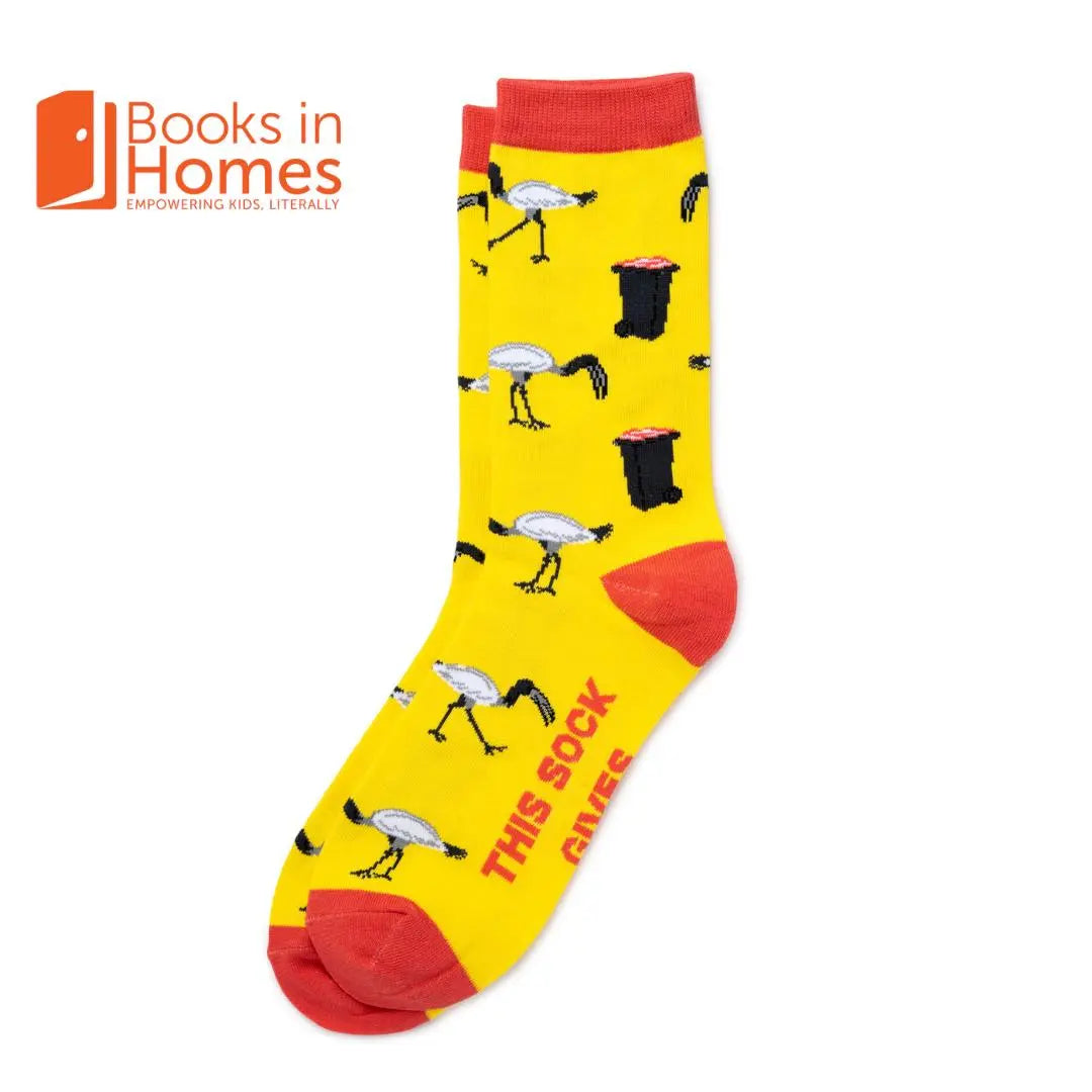 Yellow Bin Chicken Sock | Socks that Give Back – Sydney Sock Project